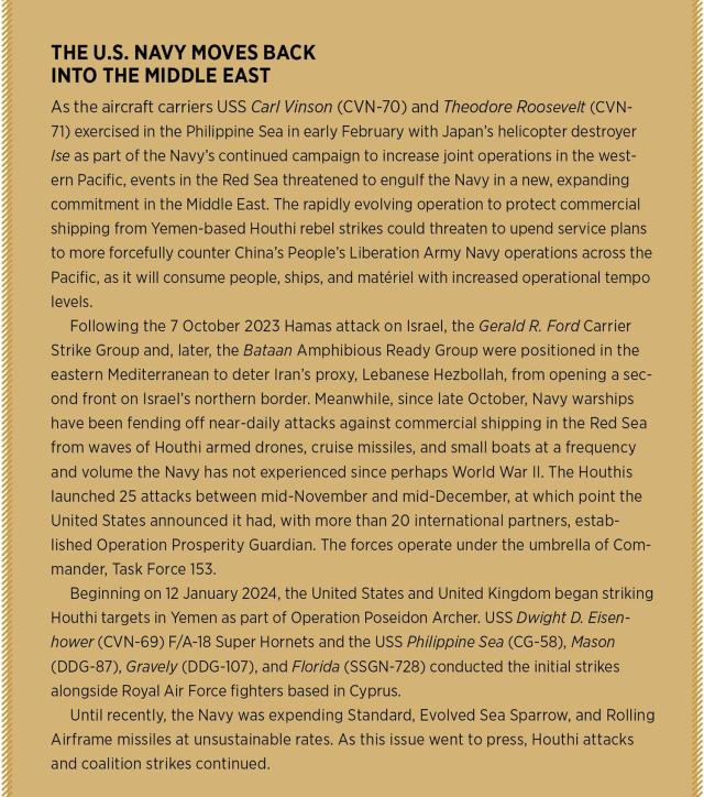 U.S. Navy in Review | Proceedings - March 2024 Vol. 150/3/1,453