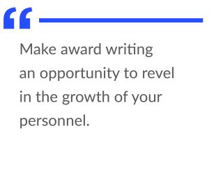 Award Writing is an Undervalued Skill | Proceedings - November 2023 Vol ...