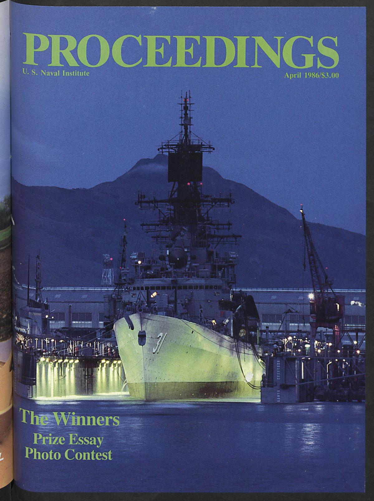 Proceedings - April 1986 Vol. 112/4/998 | U.S. Naval Institute