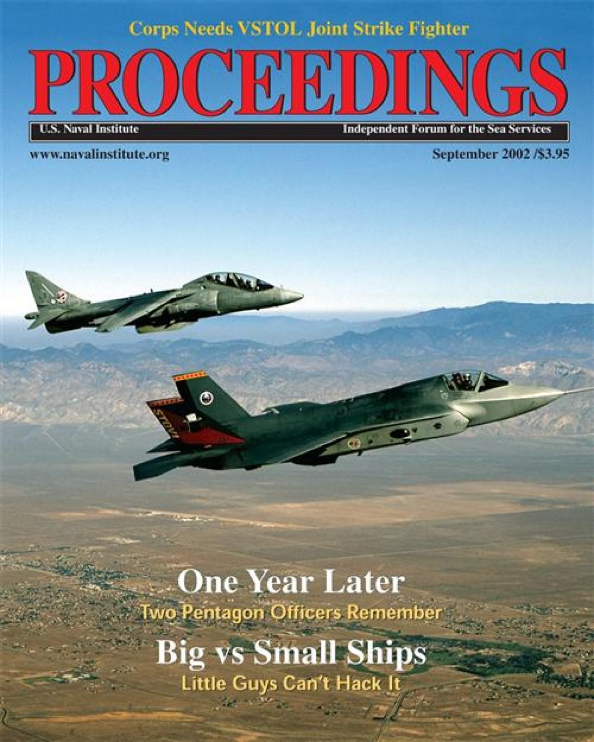 Proceedings - September 2002 Vol. 128/9/1,195 | U.S. Naval Institute