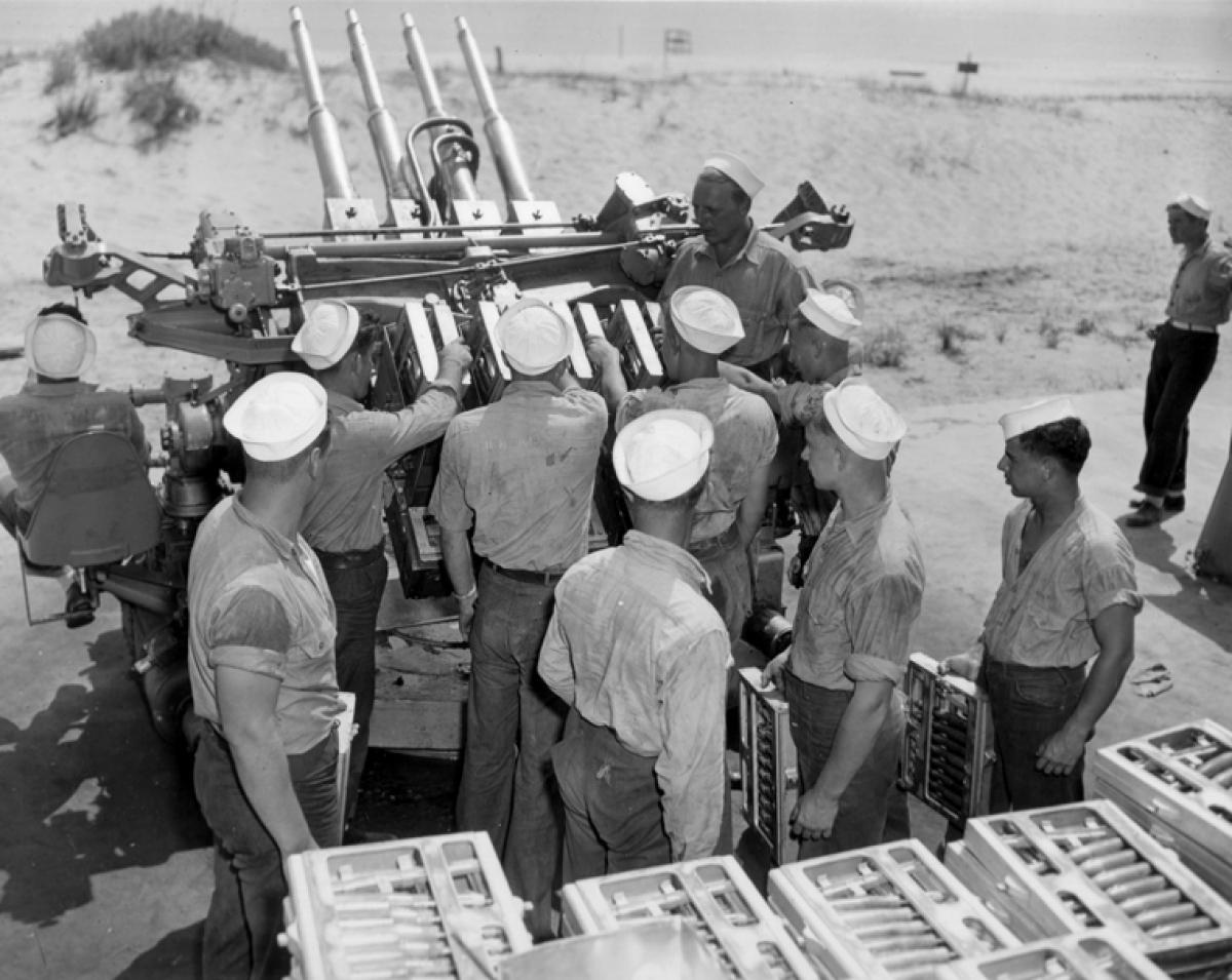 A Gun to Counter the Dive Bomber | Naval History Magazine - August 2014 ...